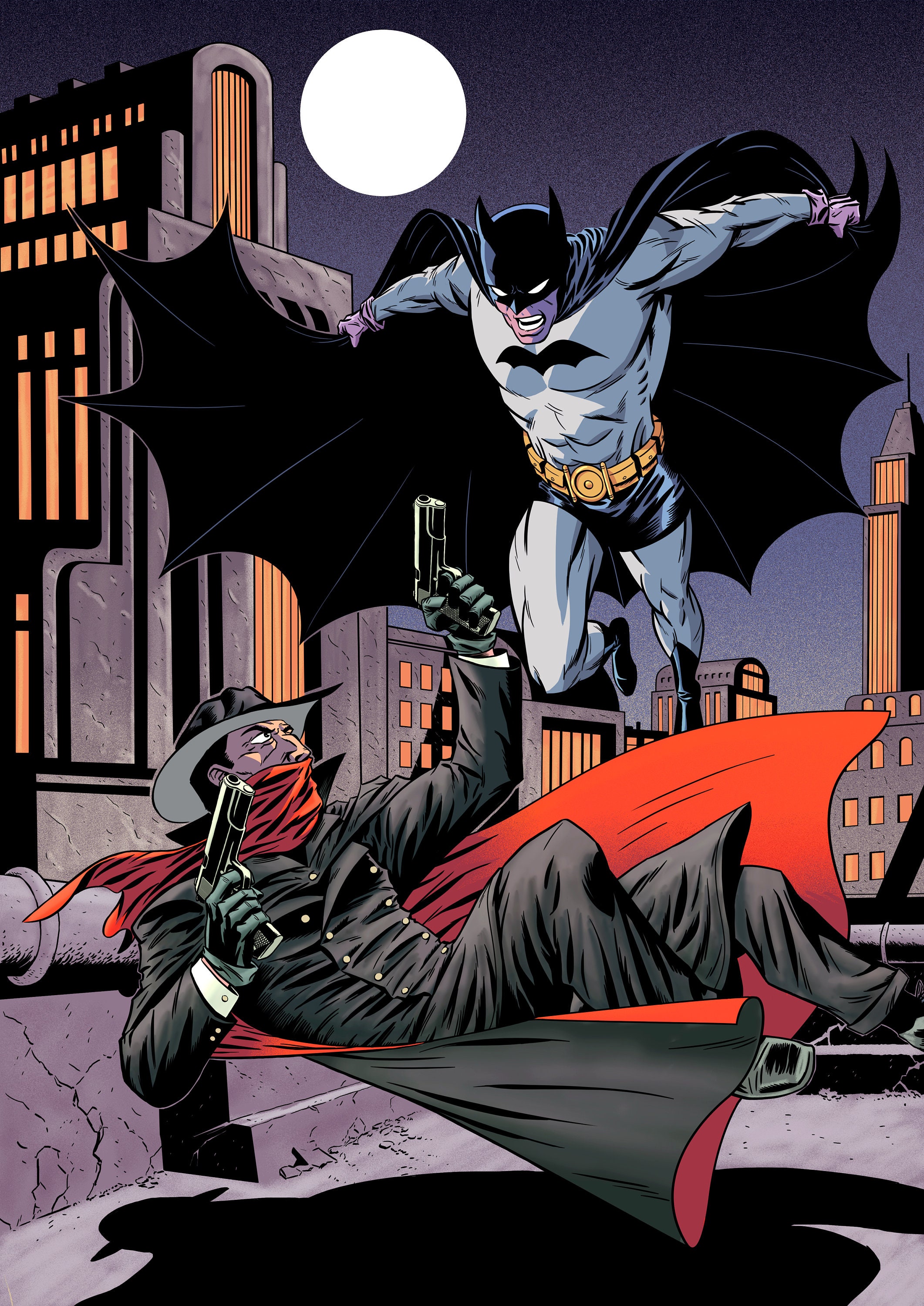Batman and the Shadow - Etsy