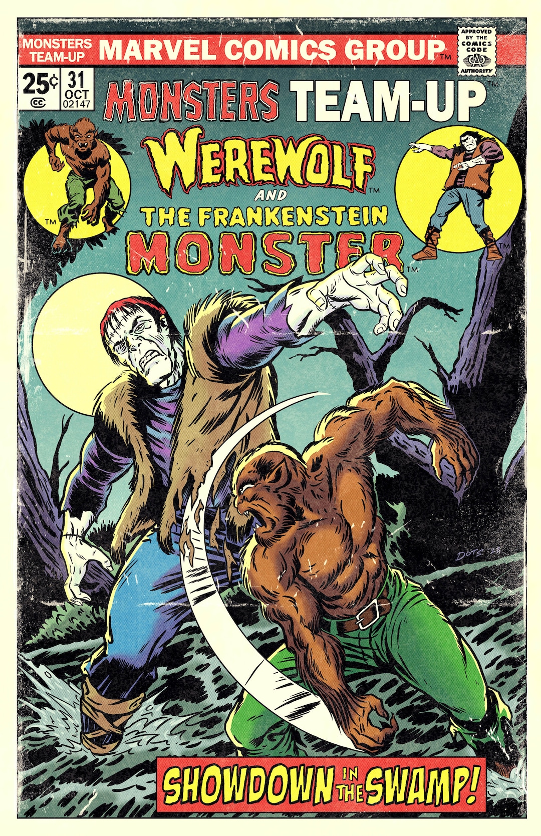 Mock Cover: Monsters Team-up 31 - Etsy