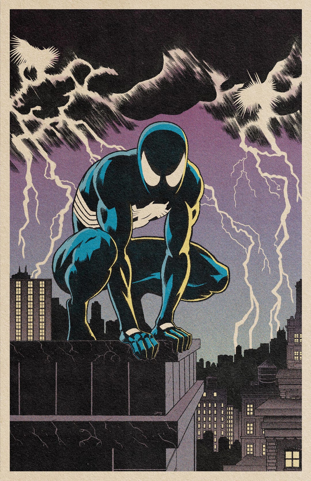 80s Black Suit Spider Man Etsy