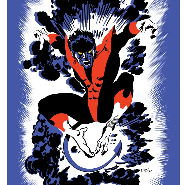 X Men Nightcrawler Art - Etsy