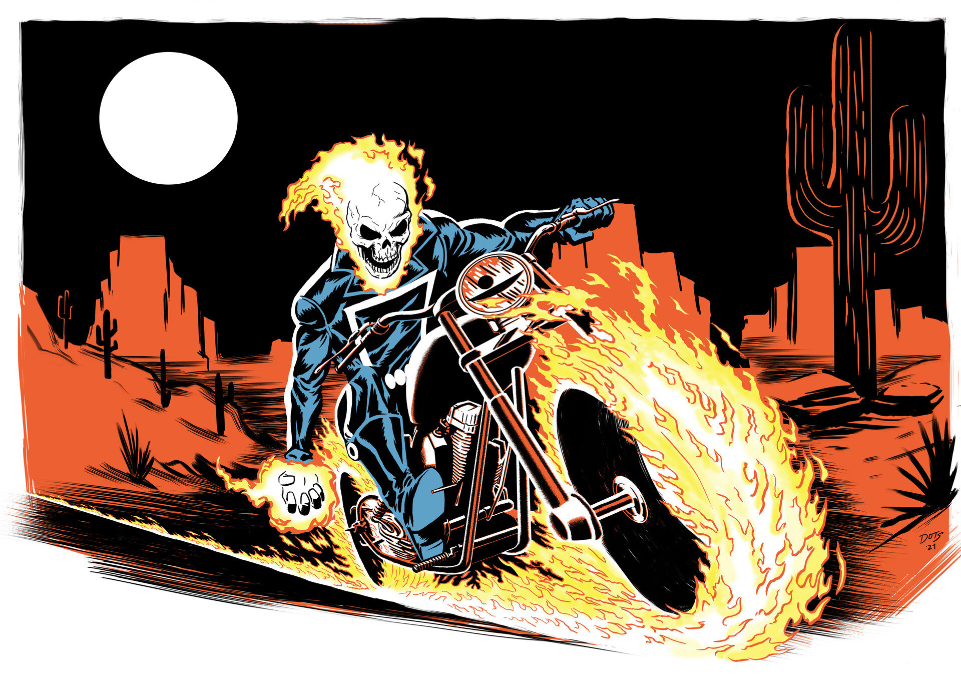 Ghost Rider Motorcycle Comic