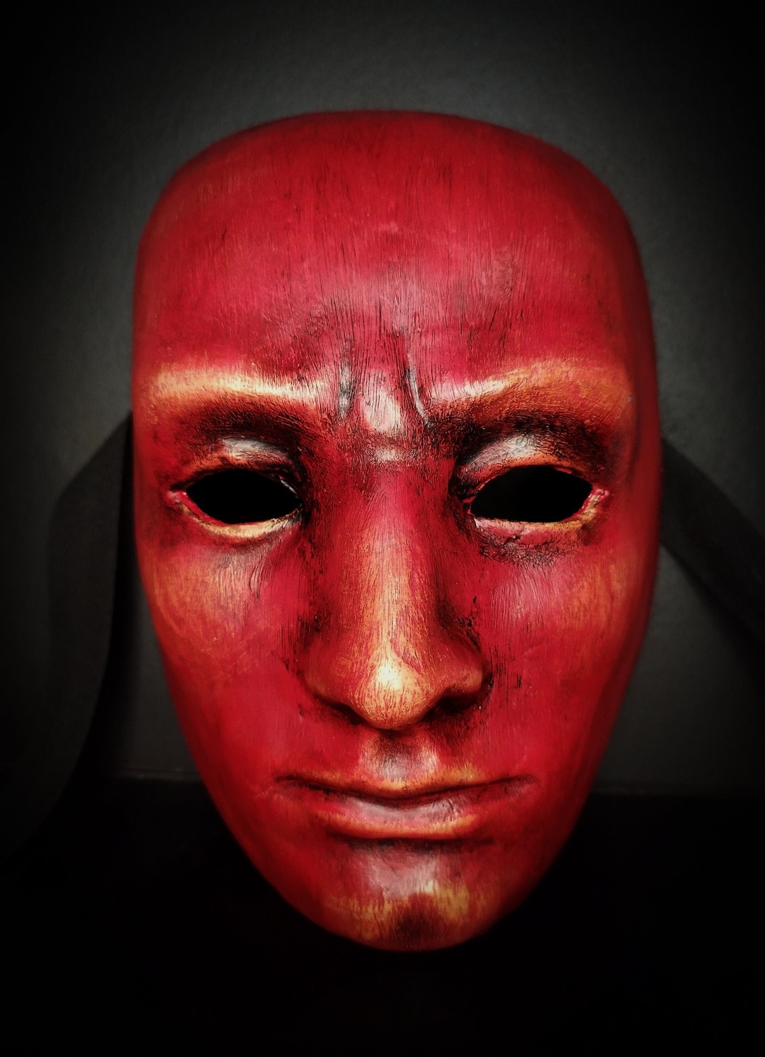 Red Volto Mask. Venetian Mask. Masks for Men. Paper Mache Mask - Etsy
