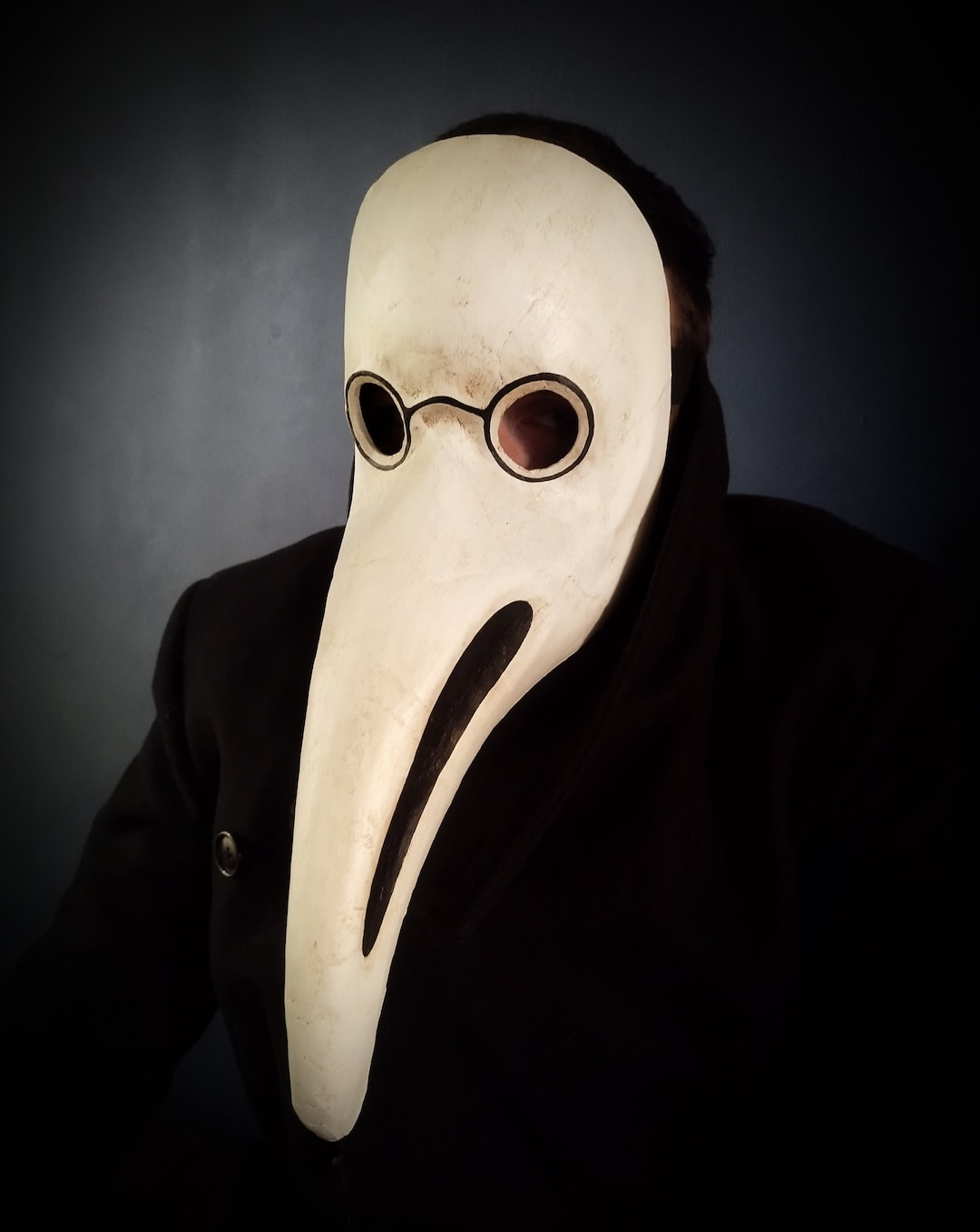 Handmade Paper Mache Plague Doctor Mask: Venetian Masquerade Mask - Etsy