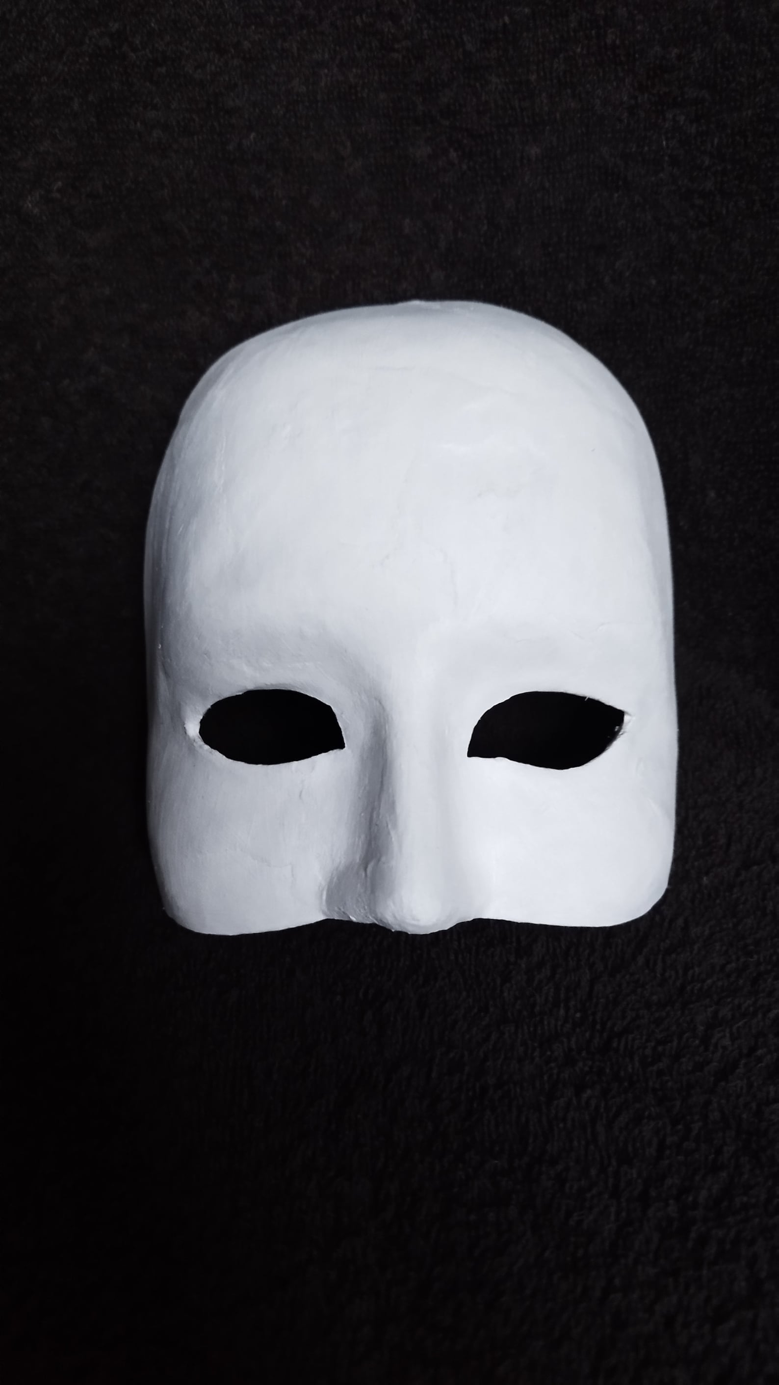 Plain White Mask Half Face - Etsy Canada