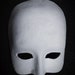 Plain White Mask Half Face - Etsy