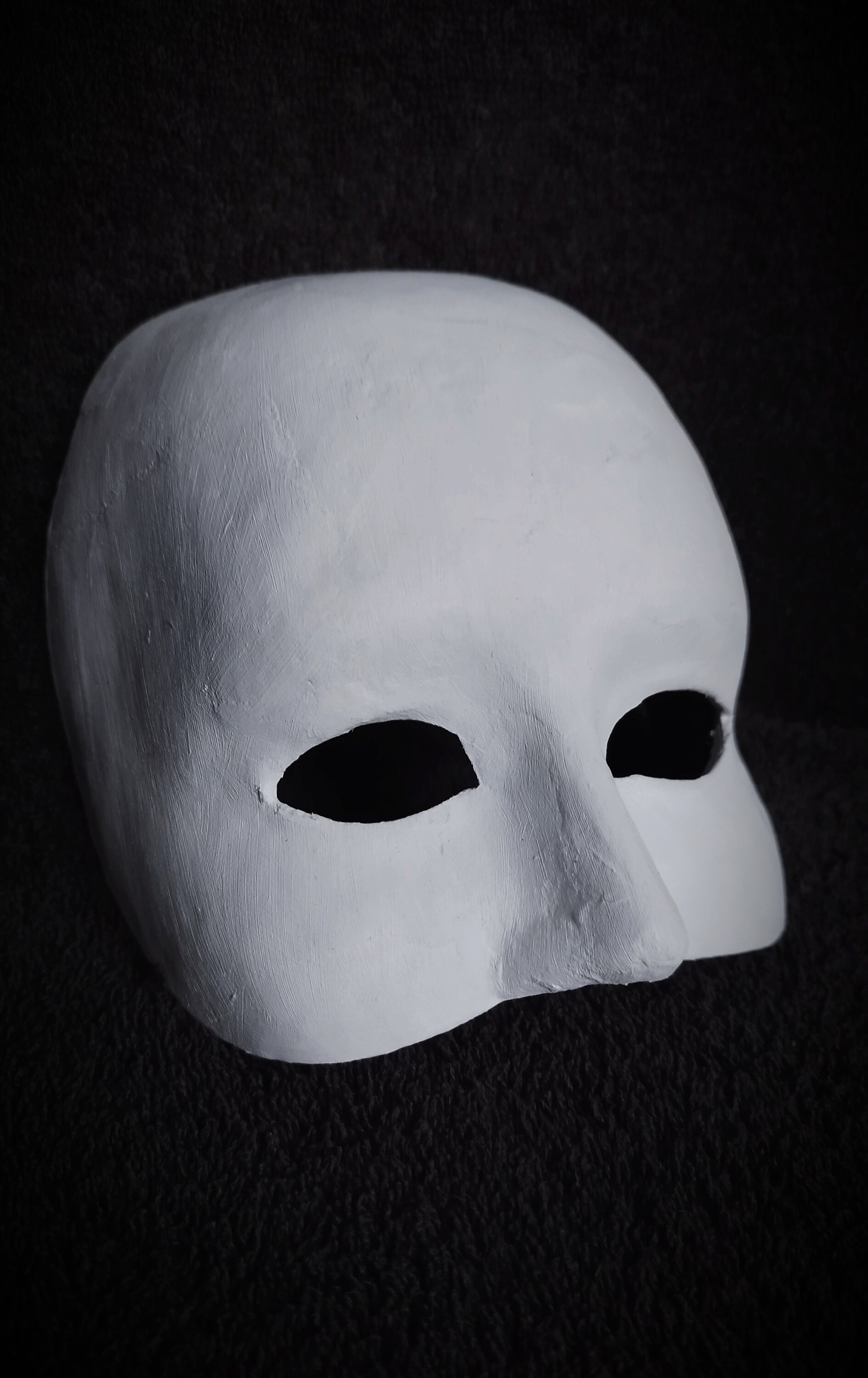 Plain White Mask Half Face - Etsy Canada