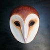 Realistic Barn Owl Paper Mache Mask, Adult Sized - Etsy