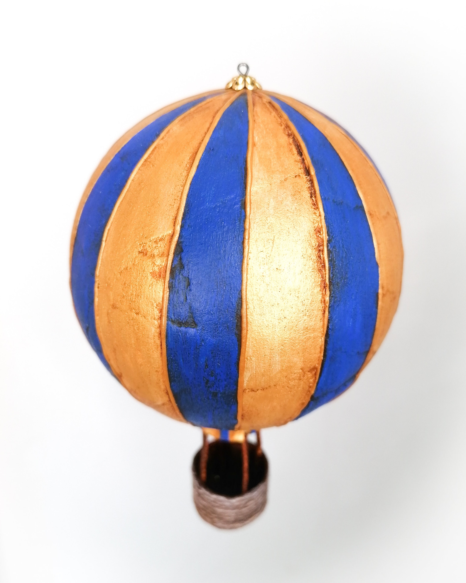Hot Air Balloon Blue and Gold Nursery Decor Steampunk | Etsy