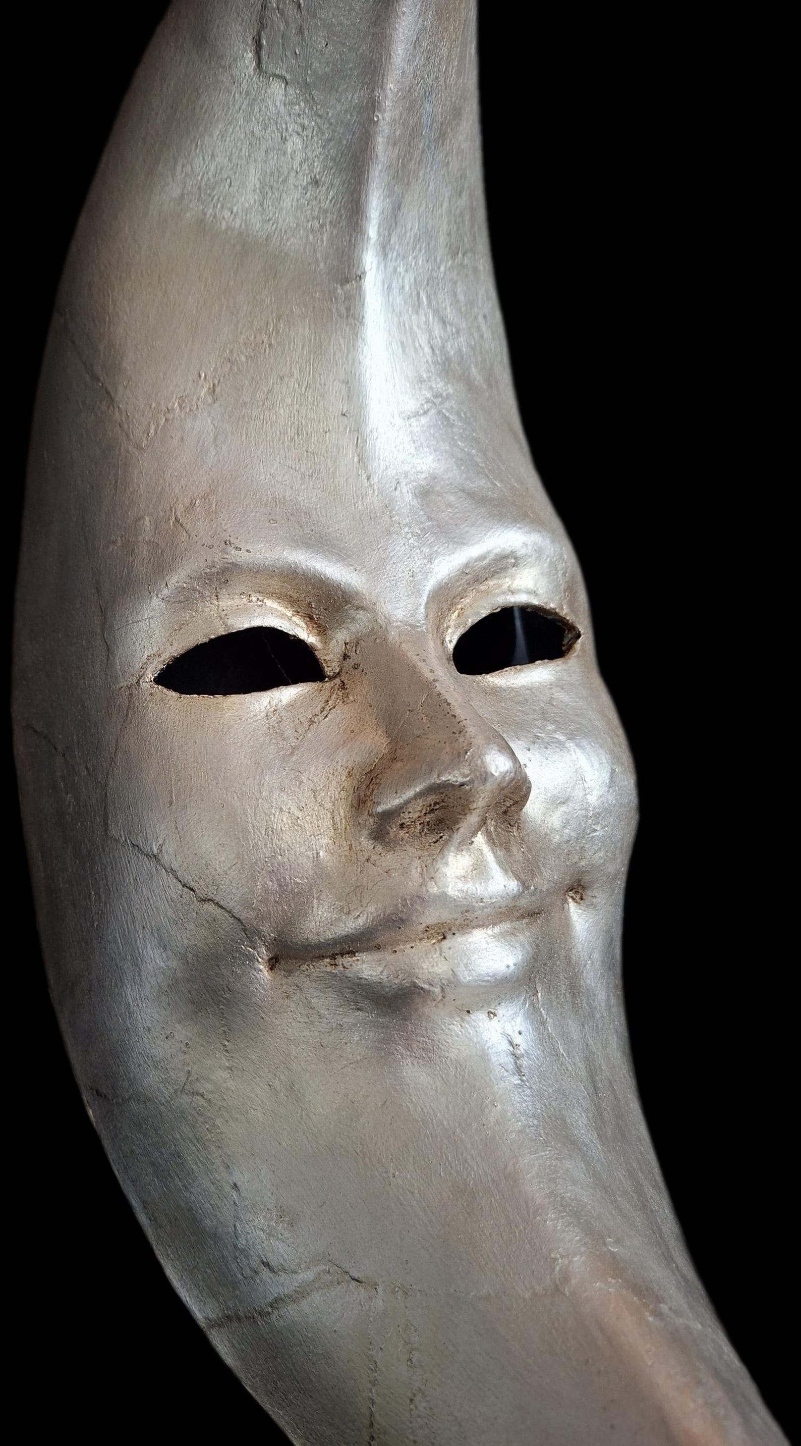 Silver Moon Mask - Etsy