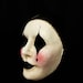 Pierrot Mask Venetian Mask Paper Mache Mask Masquerade Mask - Etsy