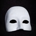 Plain White Mask Half Face - Etsy