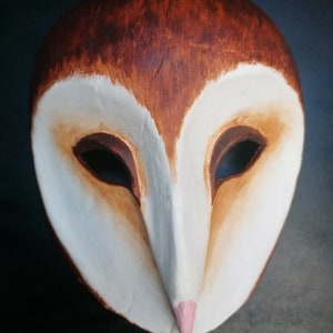 Barn Owl Mask - Etsy