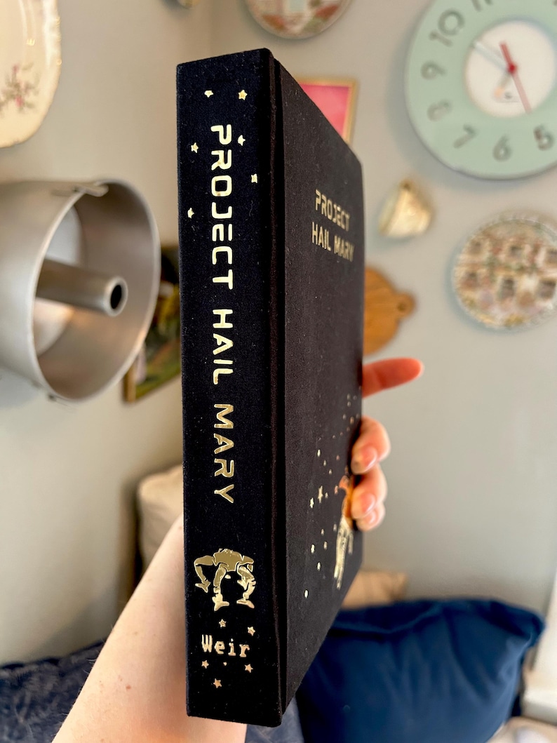 Project Hail Mary Hardcover Deluxe Edition, by Andy Weir |rebind, Cloth ...