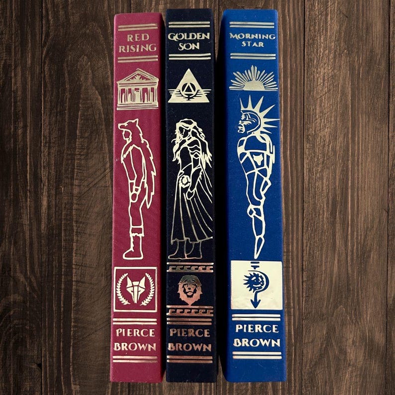 Red Rising Trilogy by Pierce Brown, Handmade Hardcover Deluxe Edition - Etsy
