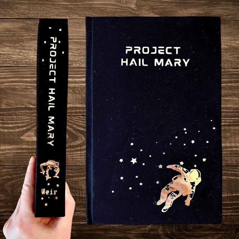 Project Hail Mary Hardcover Deluxe Edition, by Andy Weir |rebind, Cloth ...
