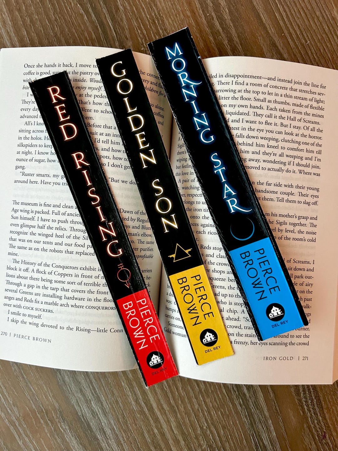 Red Rising Trilogy Spine Bookmarks - Etsy