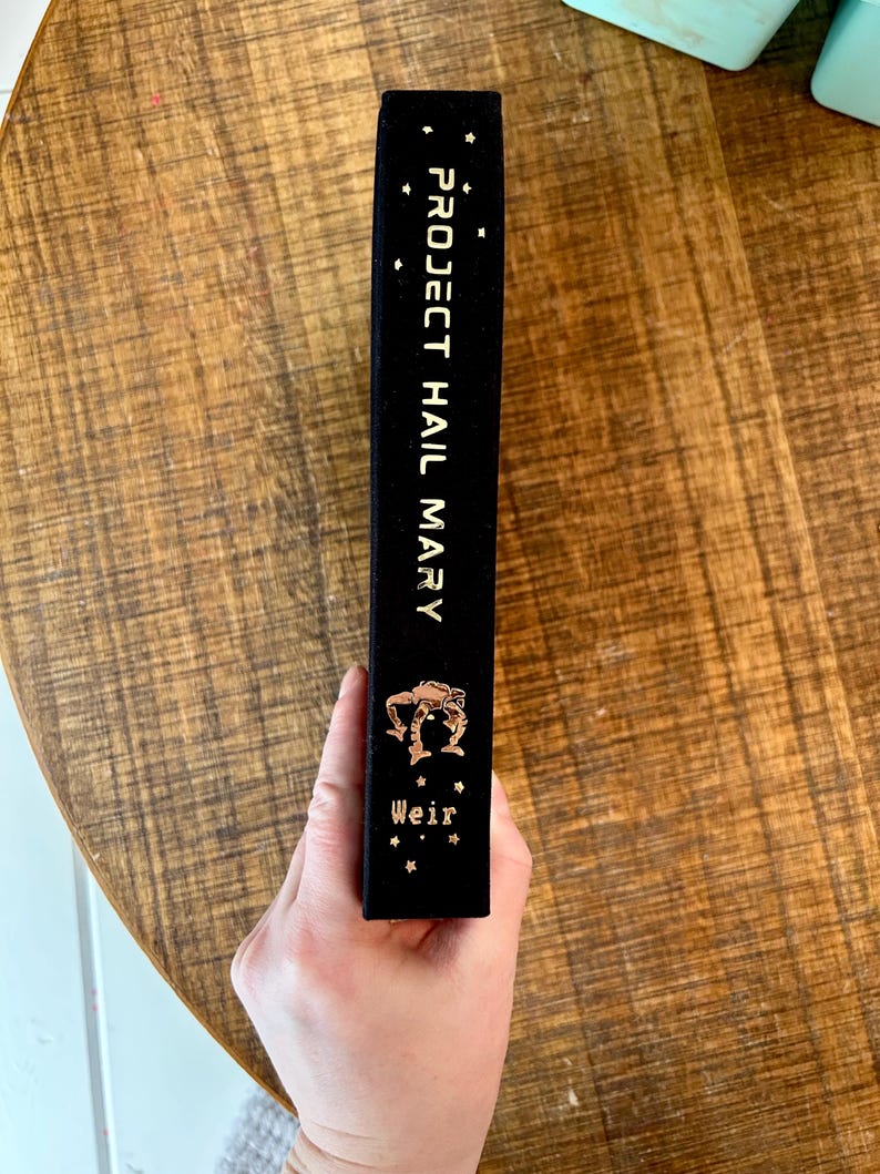 Project Hail Mary: Handmade Clothbound Rebound Book by Andy Weir - Etsy