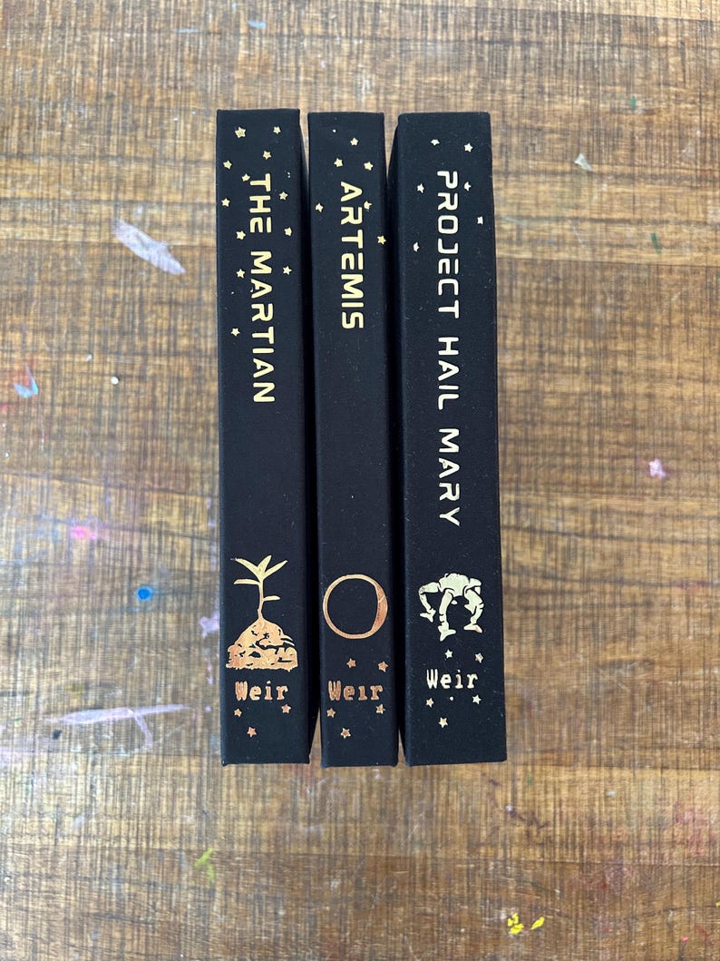 Andy Weir Hardcover Deluxe Edition Set |the Martian, Artemis, Project ...