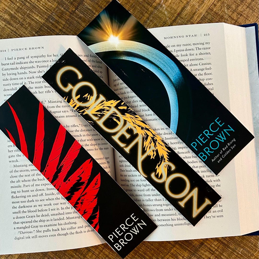 Red Rising Trilogy Bookmarks - Etsy