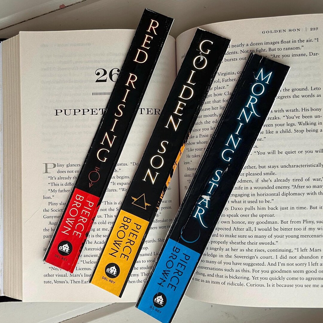 Red Rising Trilogy Spine Bookmarks - Etsy