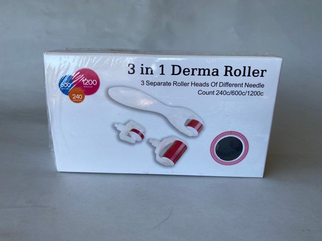 VACITI Derma Roller 3in1 0.25mm for Facial, Body, Beard Growth & Hair ...