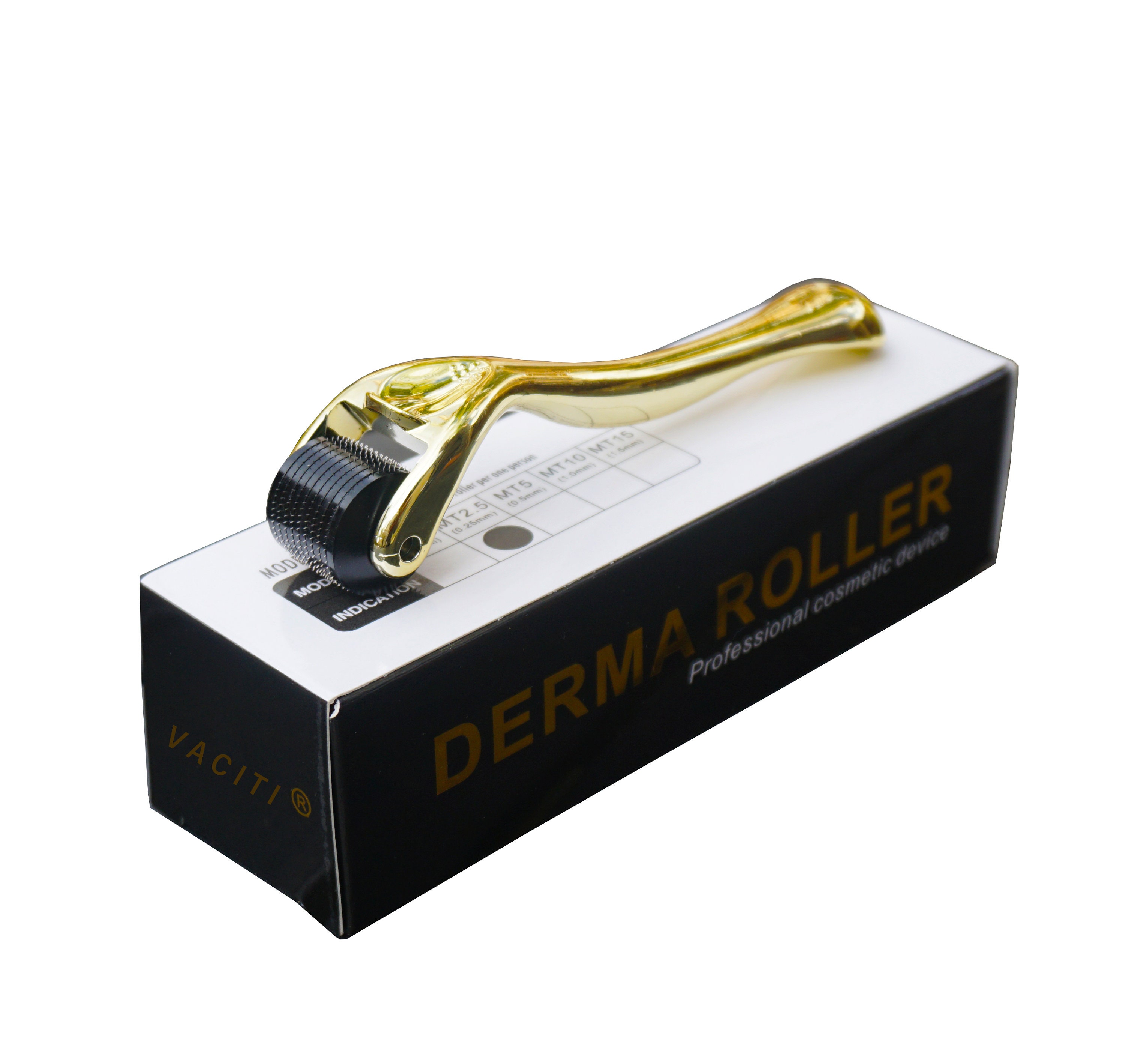 VACITI Derma Roller 0.25mm Beard Growth Kit Facial Skin Hair Beard Tool ...