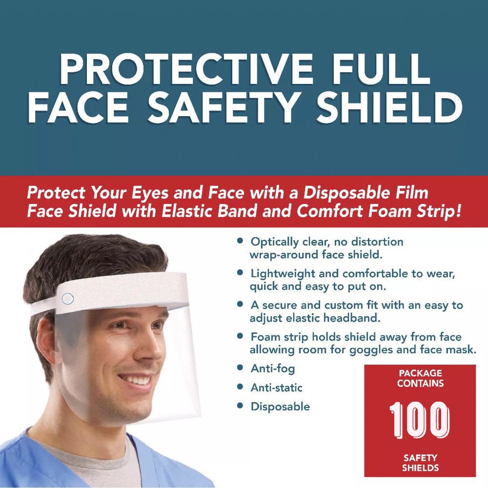 10-pack Face Shieldadjustable Anti-fog Dental Full Face - Etsy