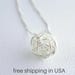 Mobius Circle Sterling Silver Necklace, Infinity Loop Pendant Jewelry ...