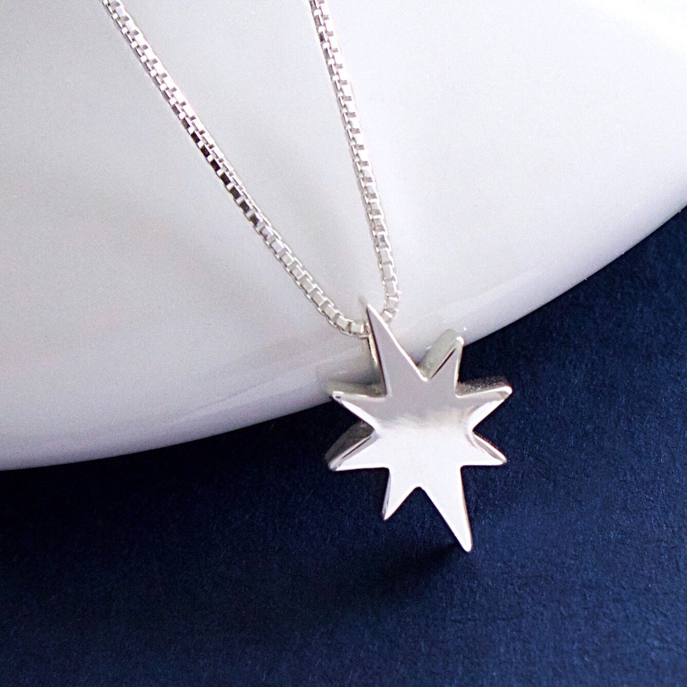 North Star Sterling Silver Necklace, Celestial Jewelry, FREE SHIPPING ...