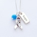 Prostate Cancer Sterling Silver Awareness Necklace, Thyroid Disease ...