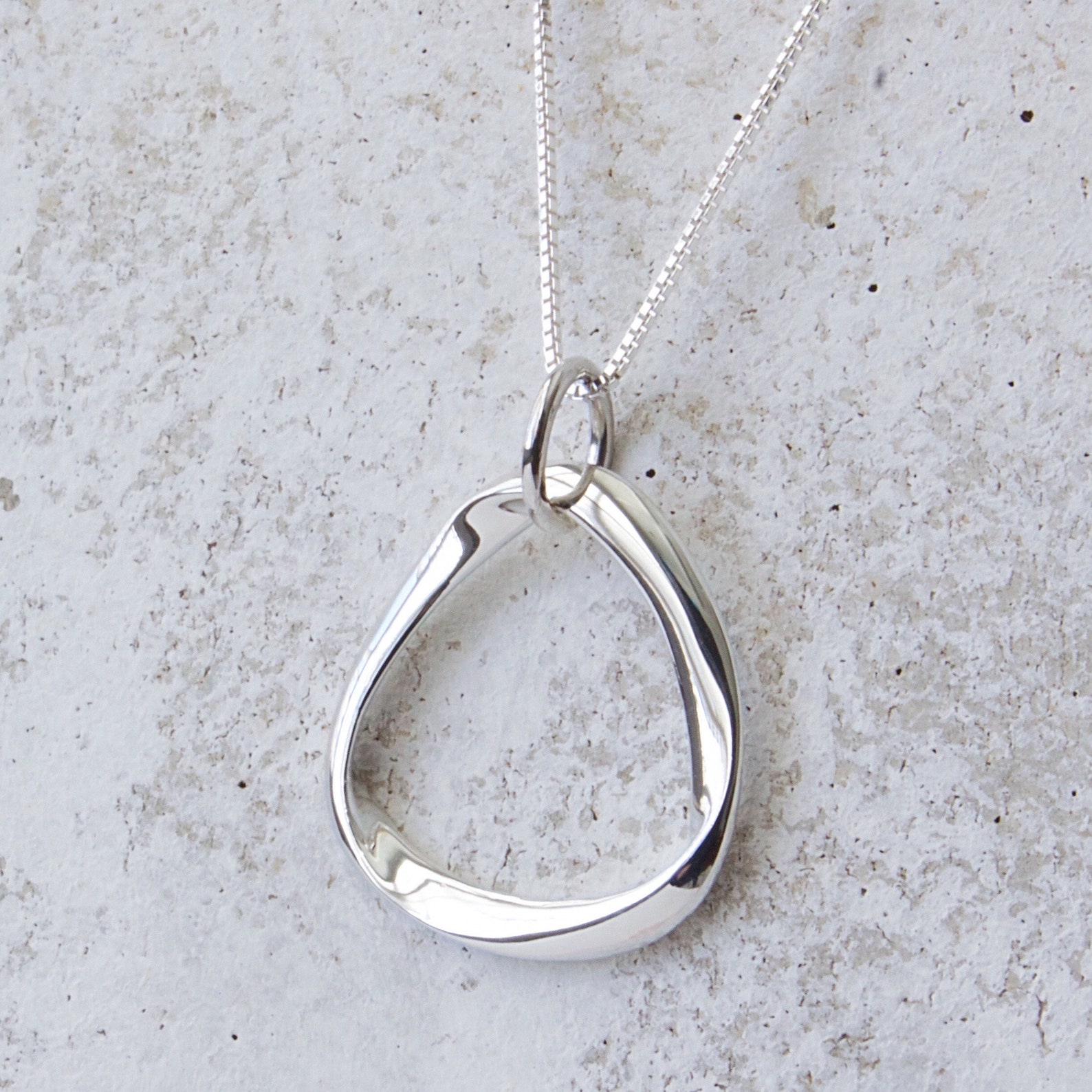 Mobius Circle Sterling Silver Necklace Infinity Loop Pendant - Etsy