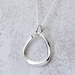 Mobius Circle Sterling Silver Necklace, Infinity Loop Pendant Jewelry ...