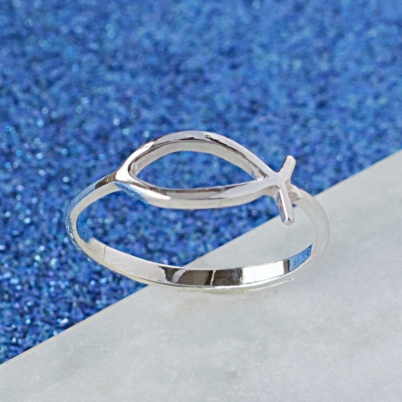 Ichthus Fish Ring - Etsy