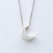Mini Crescent Moon Sterling Silver Necklace, FREE SHIPPING, Petite ...