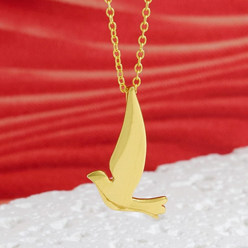 Dove Necklace - Etsy