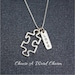 Autism Puzzle Piece and Inspirational Word Charm Sterling Silver ...