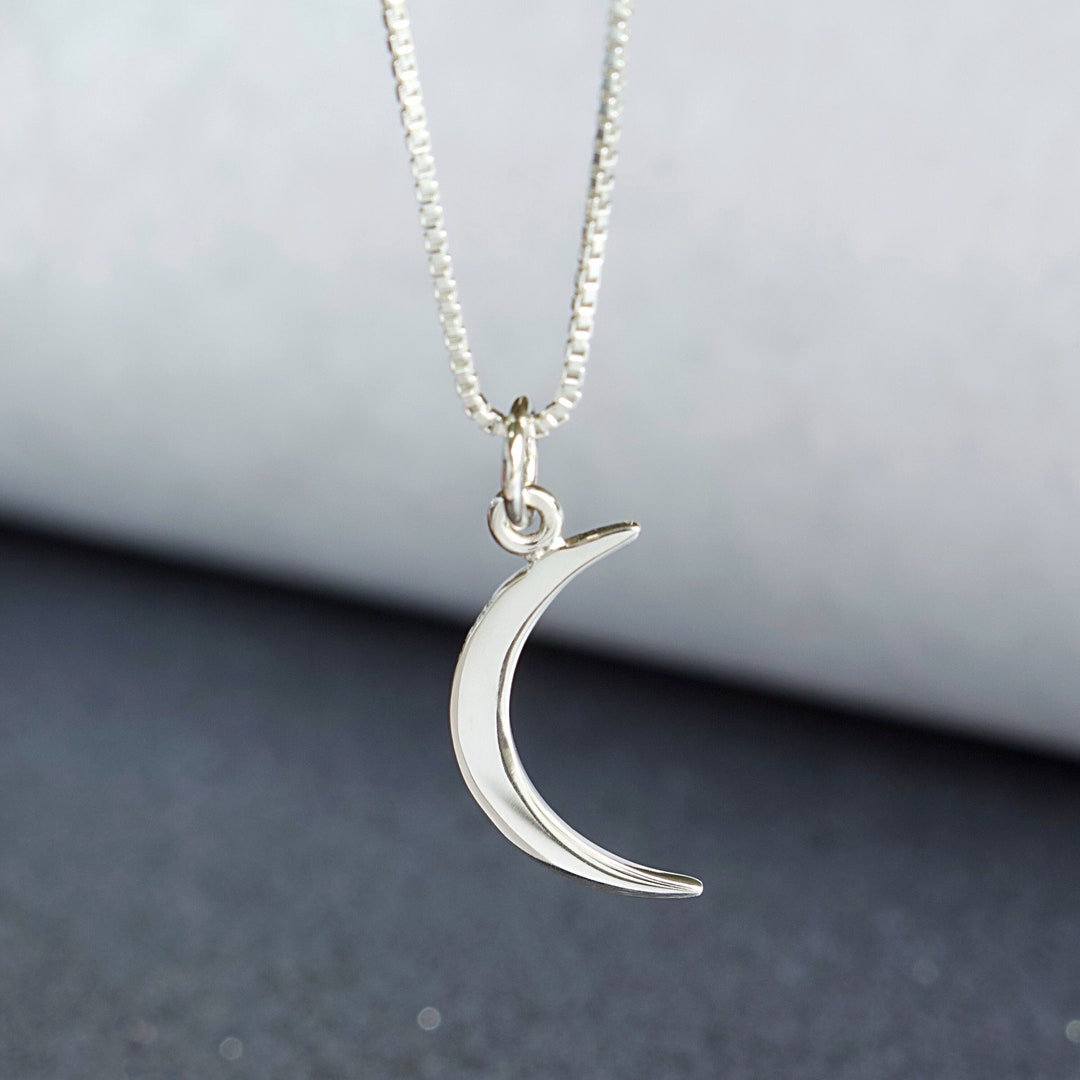 Moon Sterling Silver Necklace