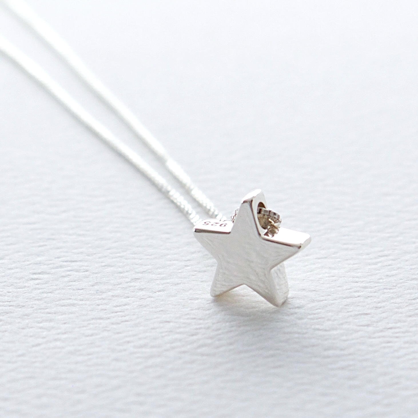 Sterling Silver Mini Star Pendant Necklace FREE SHIPPING | Etsy