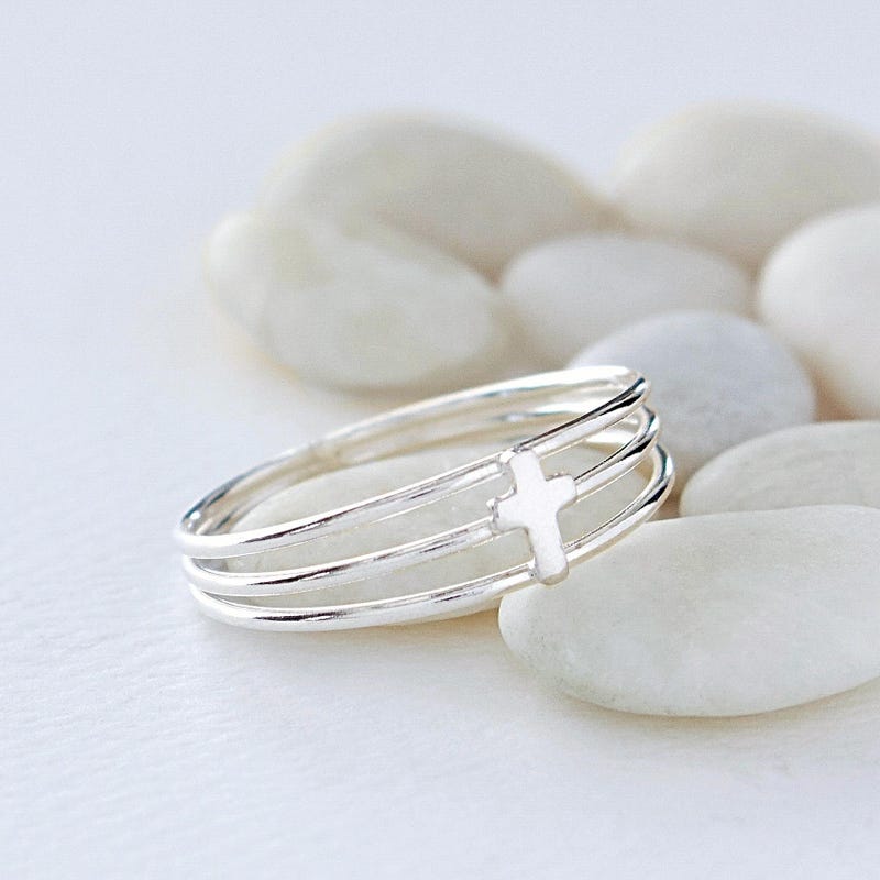 Christian Cross Ring - Etsy