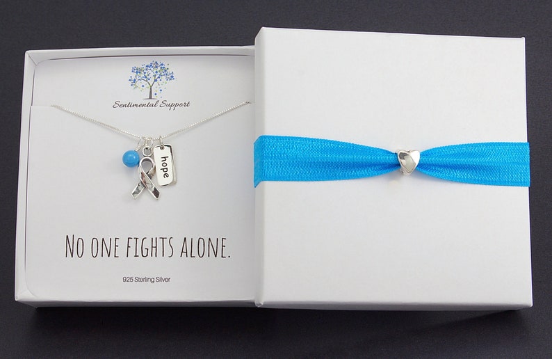 Prostate Cancer Sterling Silver Awareness Necklace Thyroid - Etsy