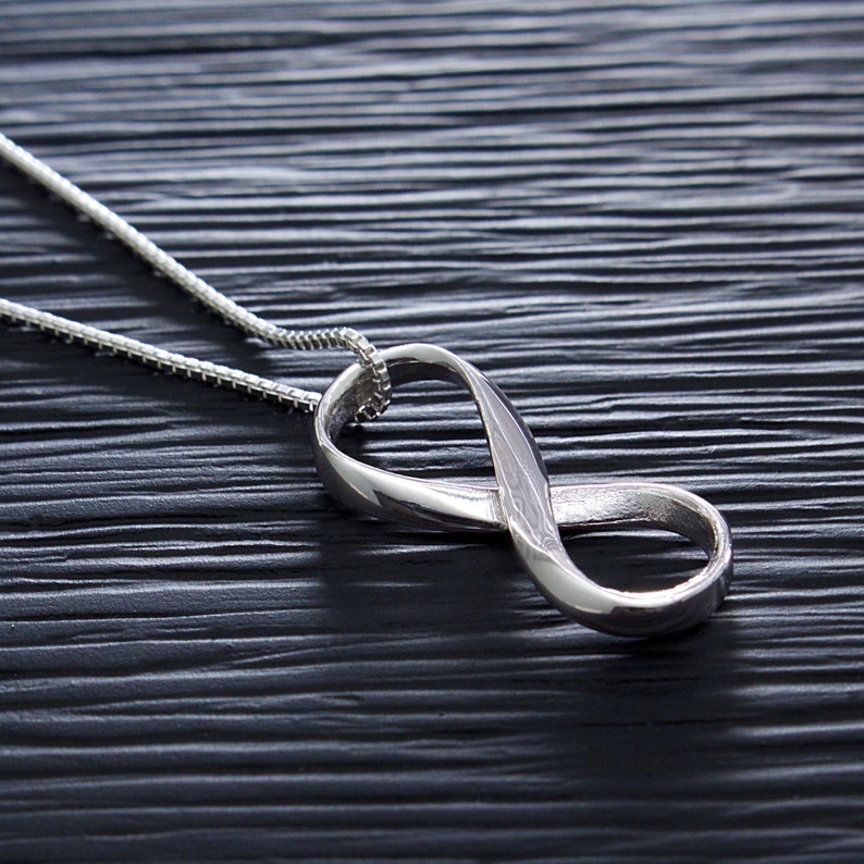 Infinity Sterling Silver Pendant Necklace, Infinite Love Necklace ...