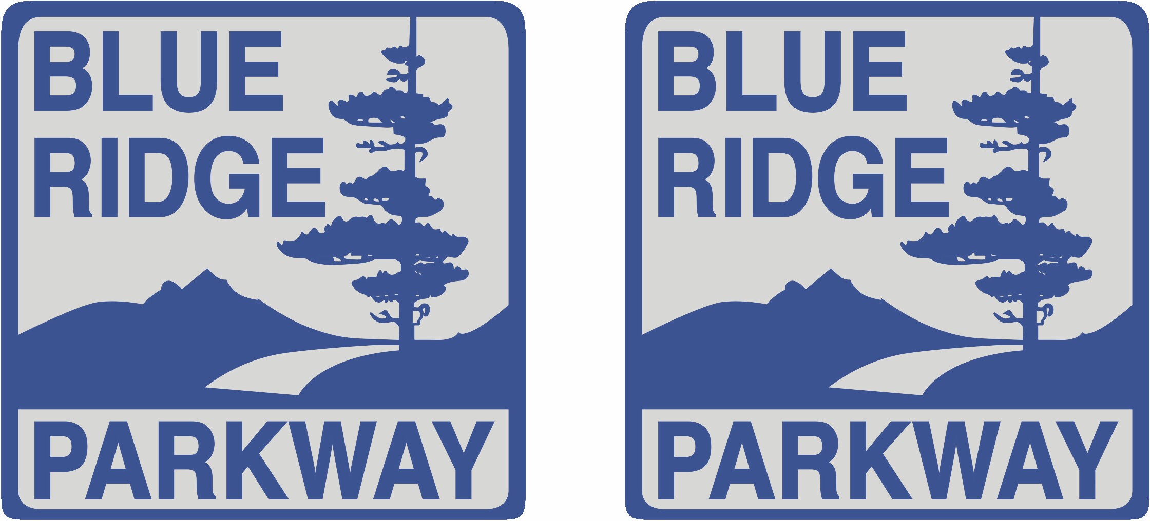 2 Blue Ridge Parkway Decals - Etsy