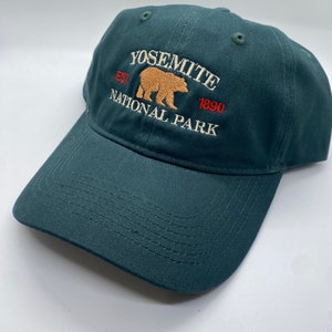 YOSEMITE NATIONAL PARK Logo Hat - Etsy