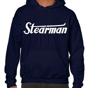 Vintage STEARMAN Logo Hooded Sweatshirt FREE SHIPPING - Etsy