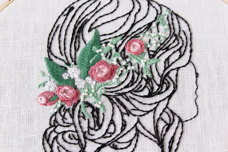 Contemporary Hand Embroidery *sweet Caroline* Pattern Digital Download ...