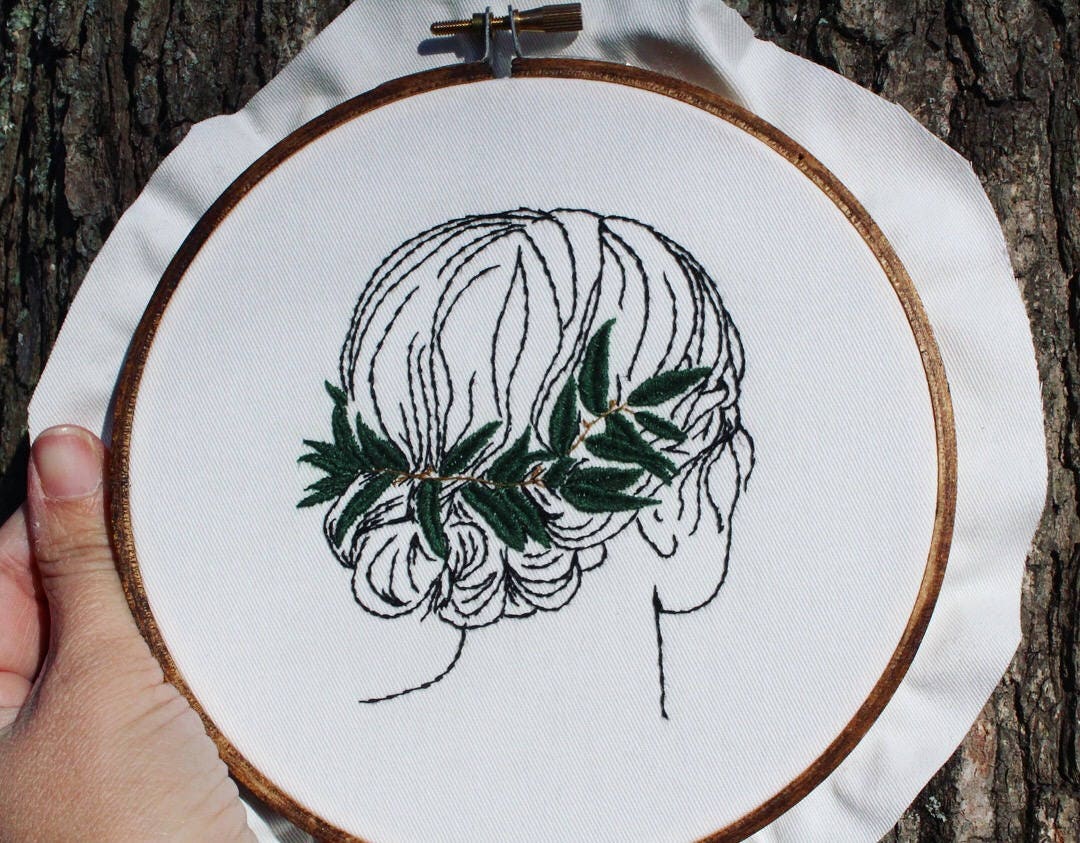 Contemporary Hand Embroidery Willow Pattern Digital Download | Etsy