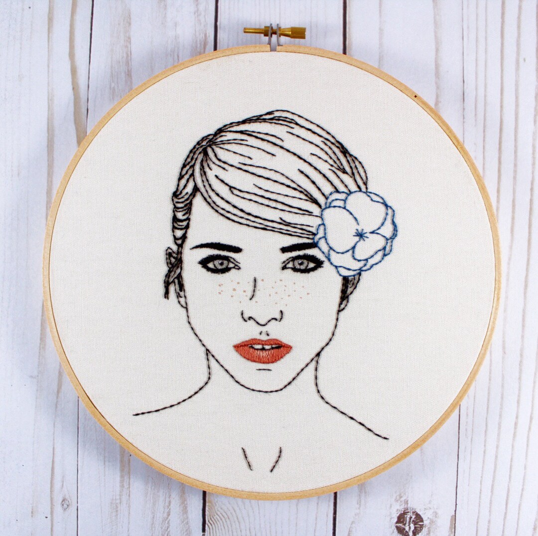 Contemporary Hand Embroidery *meadow* Pattern Digital Download - Etsy