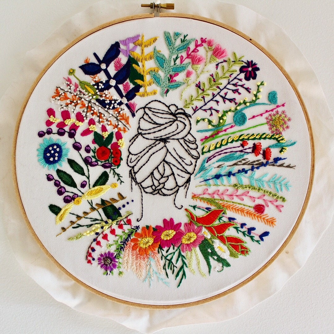 Contemporary Hand Embroidery *summer* Pattern Digital Download - Etsy