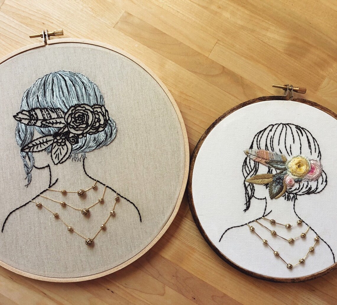 Bohemian *harper* Hand Embroidery Pattern **digital Download** - Etsy