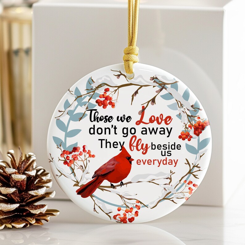 Custom Bereavement Gift Sympathy Christmas Ornament Personalized ...